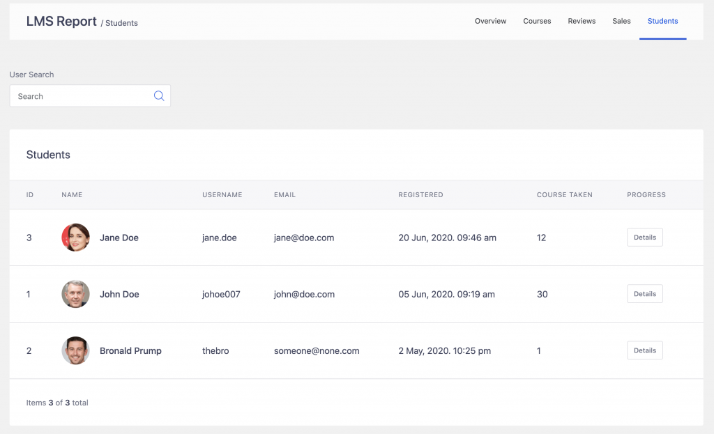 Tutor LMS: New Course & Student Progress Reports | Ahoi.dev