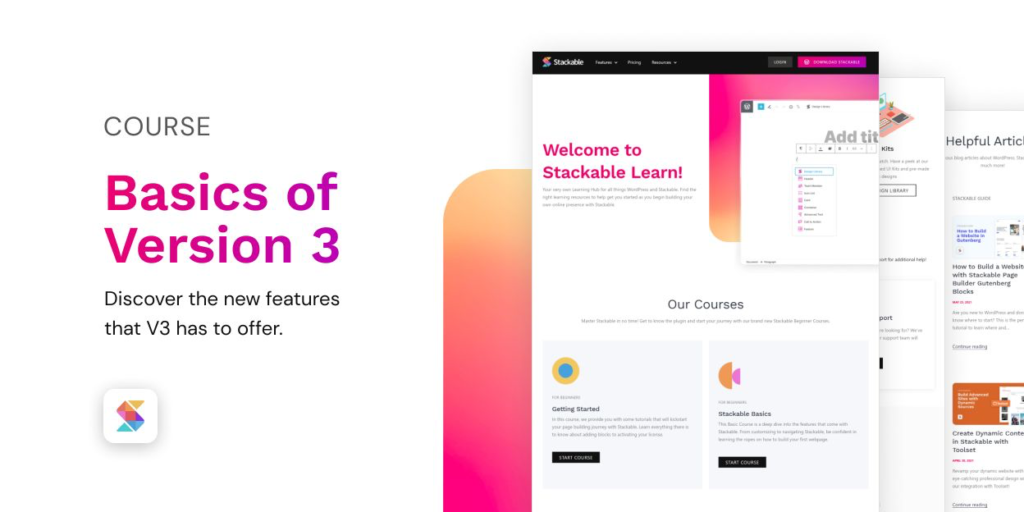 Stackable Rolls Out Free "Basics Of Version 3" Course | Ahoi.dev
