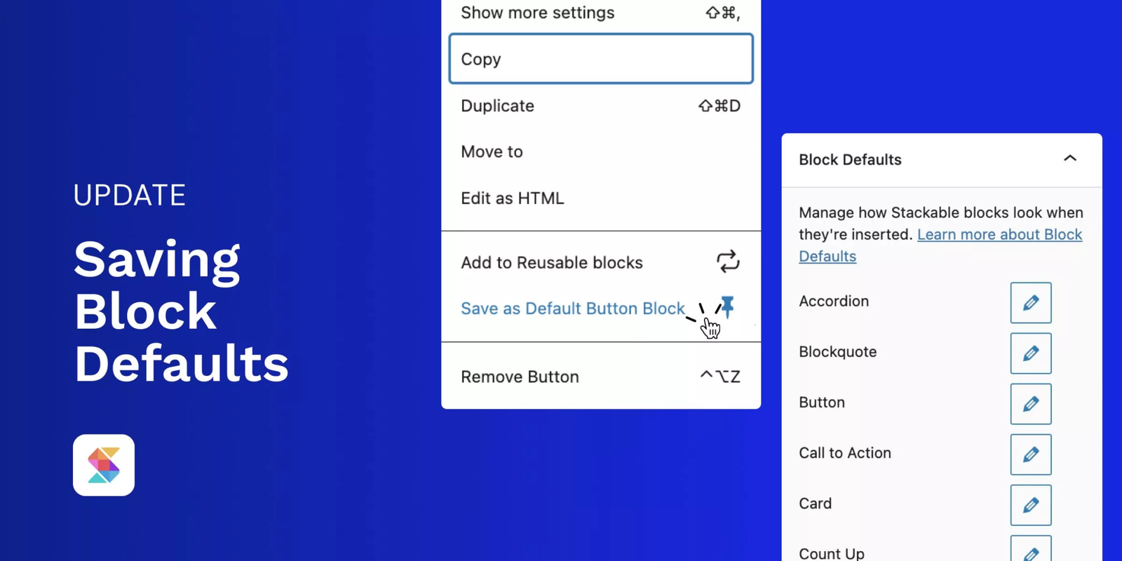 Stackable Introduces Saving Block Defaults | Ahoi.dev