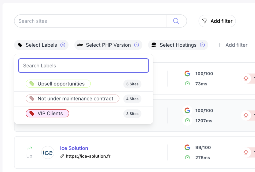 WP Umbrella: New Custom Labels, Enhanced Filters & Meilisearch Integration | Ahoi.dev