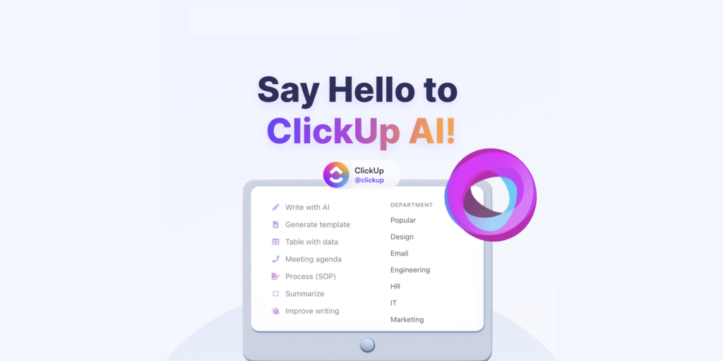 ClickUp AI - The New Writing Assistant To Boost Your Productivity ...