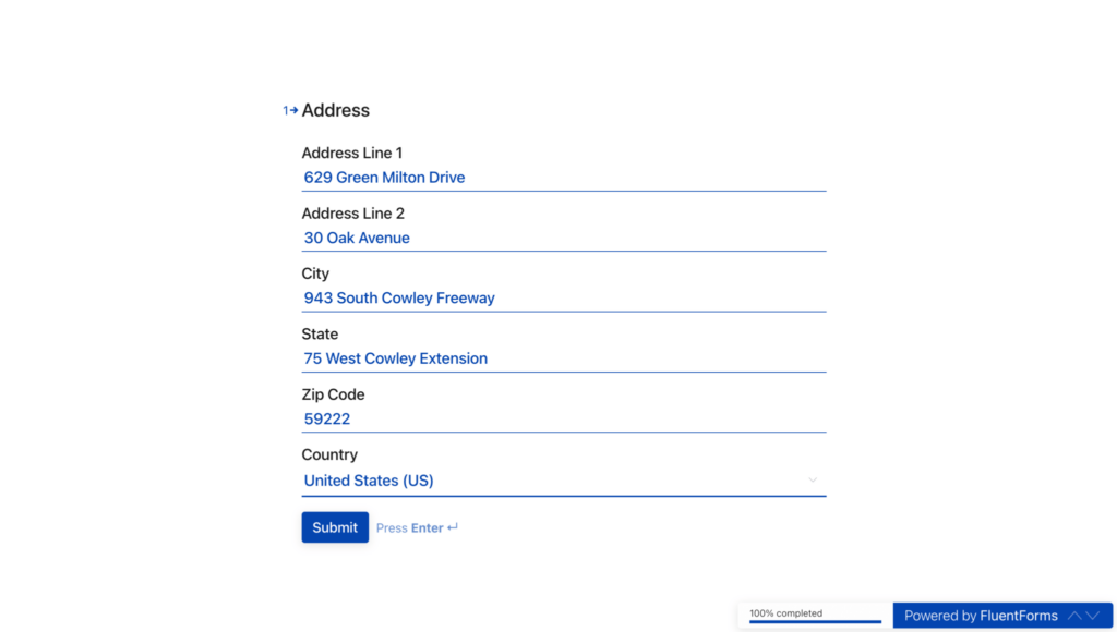 Fluent Forms: New Address Fields in Conversational Forms | Ahoi.dev