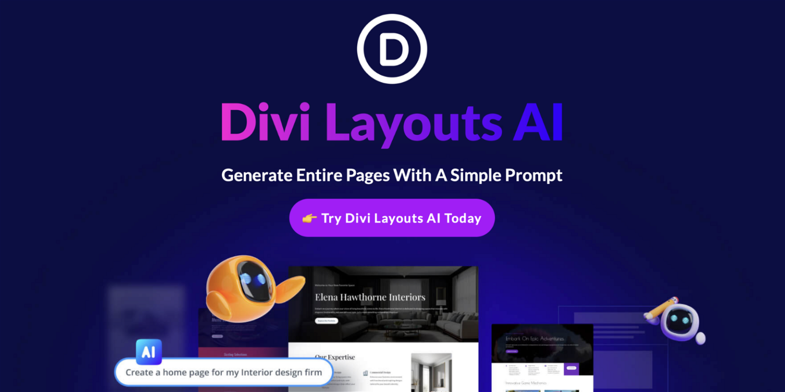 Elegant Themes Introduces Divi Layouts AI | Ahoi.dev