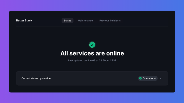 Better Stack Uptime Releases Status Page Themes & Allowlisting | Ahoi.dev