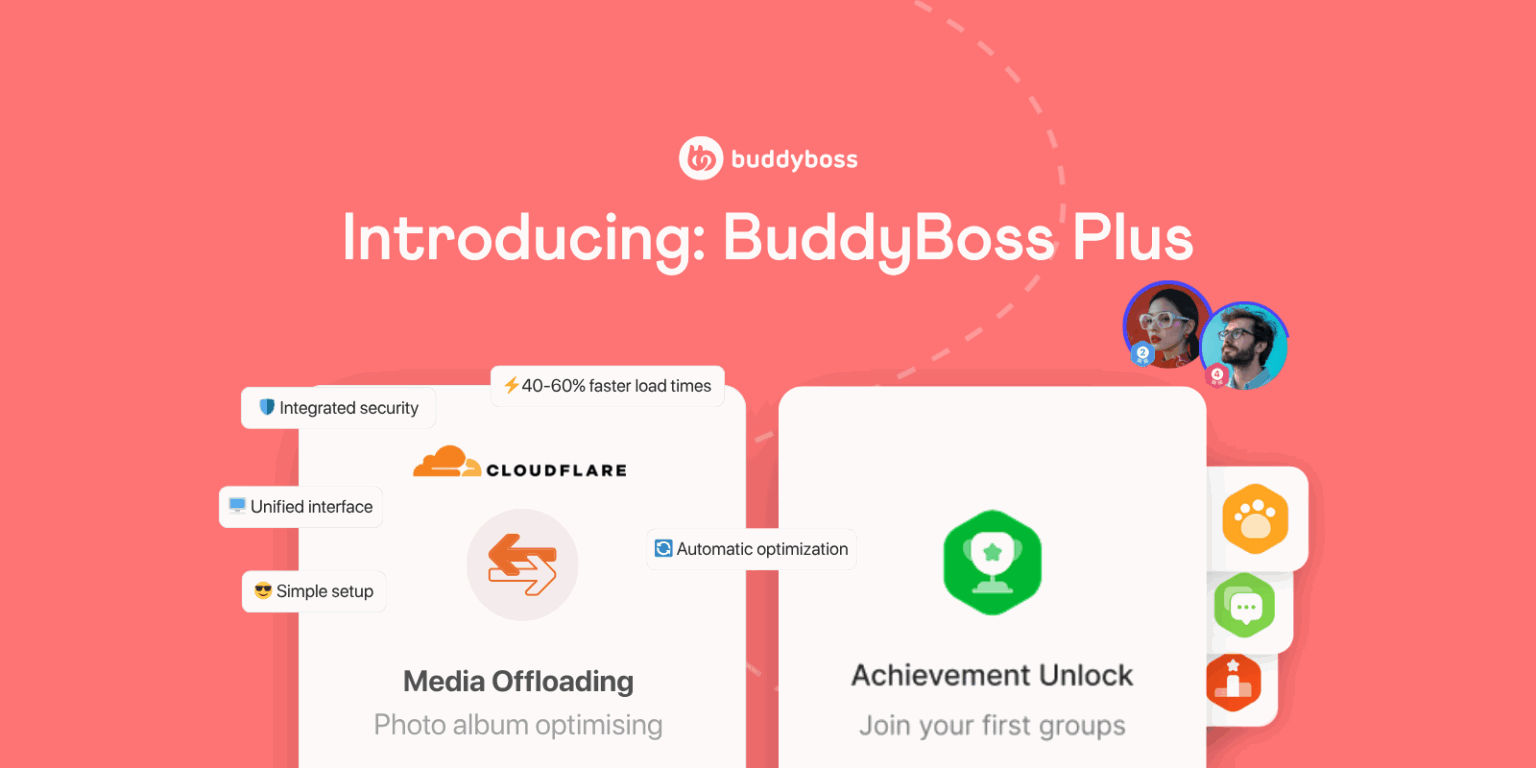 BuddyBoss Plus Introduces New Gamification & Offload Media | Ahoi.dev